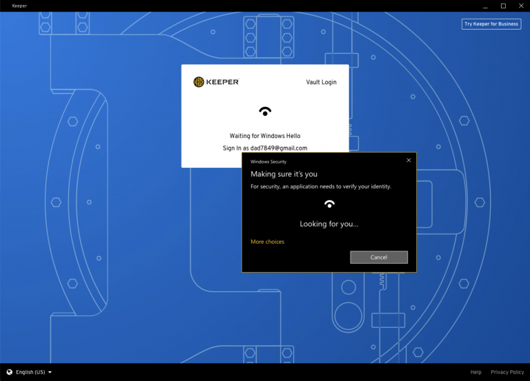 Passwordless Login with Windows Hello | Keeper Security Blog