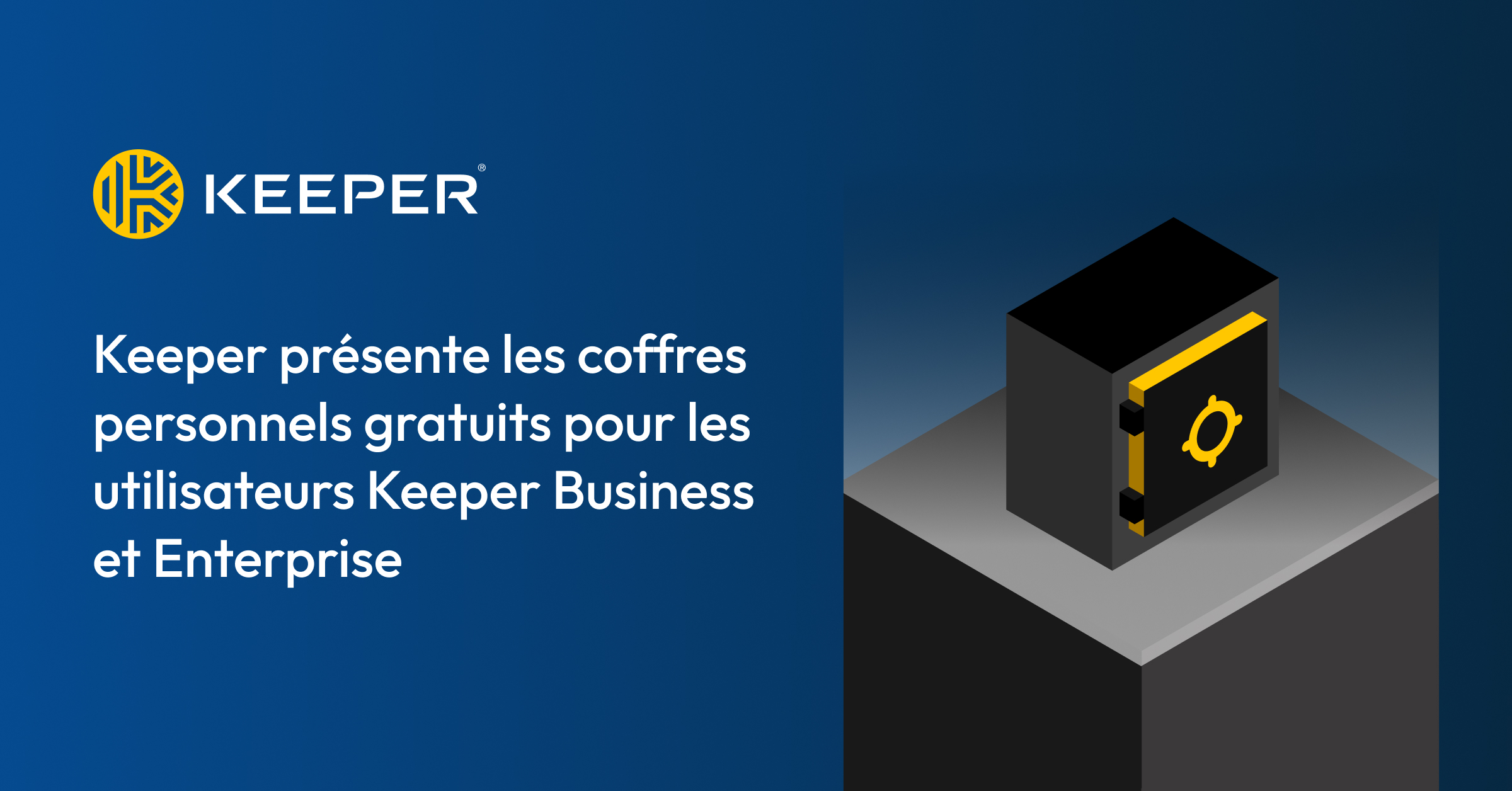 Coffres personnels gratuits pour les utilisateurs Keeper Business et Enterprise