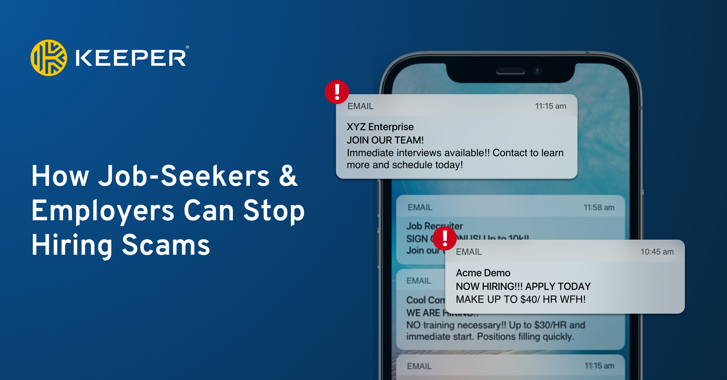 How Job-Seekers & Employers Can Stop Hiring Scams - Keeper Security