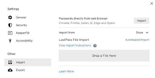 How to Import From LastPass to Keeper
