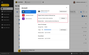 How to Set Up a Free Keeper Family Plan
