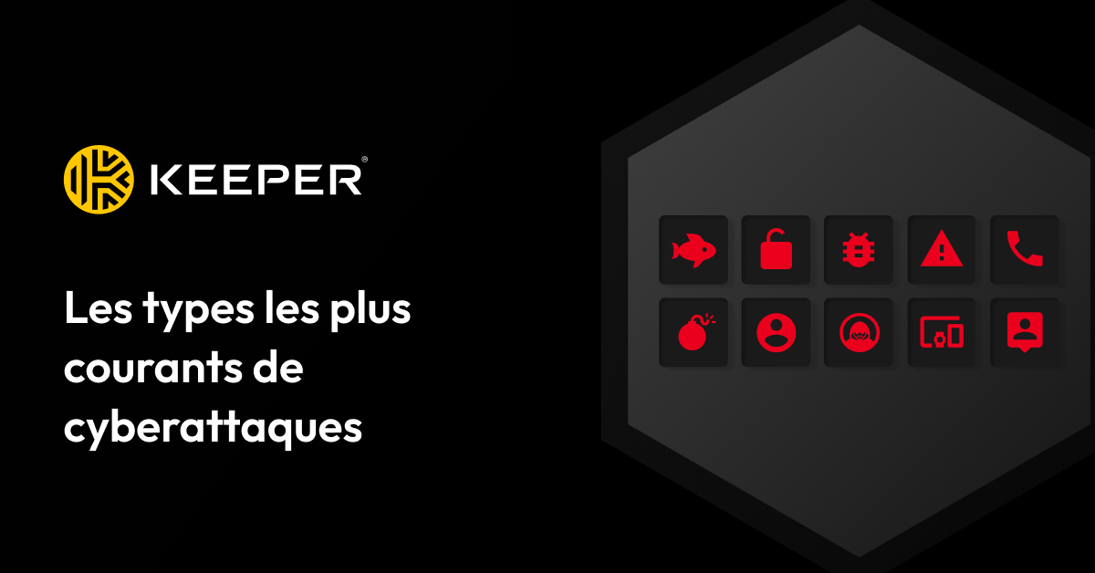 Les types de cyberattaques les plus courants - Keeper Security