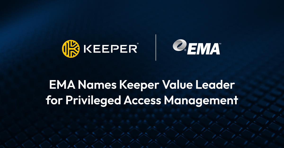 EMA Names Keeper Value Leader for PAM