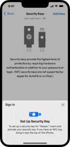 Keeper lancia il supporto delle chiavi di sicurezza per iOS