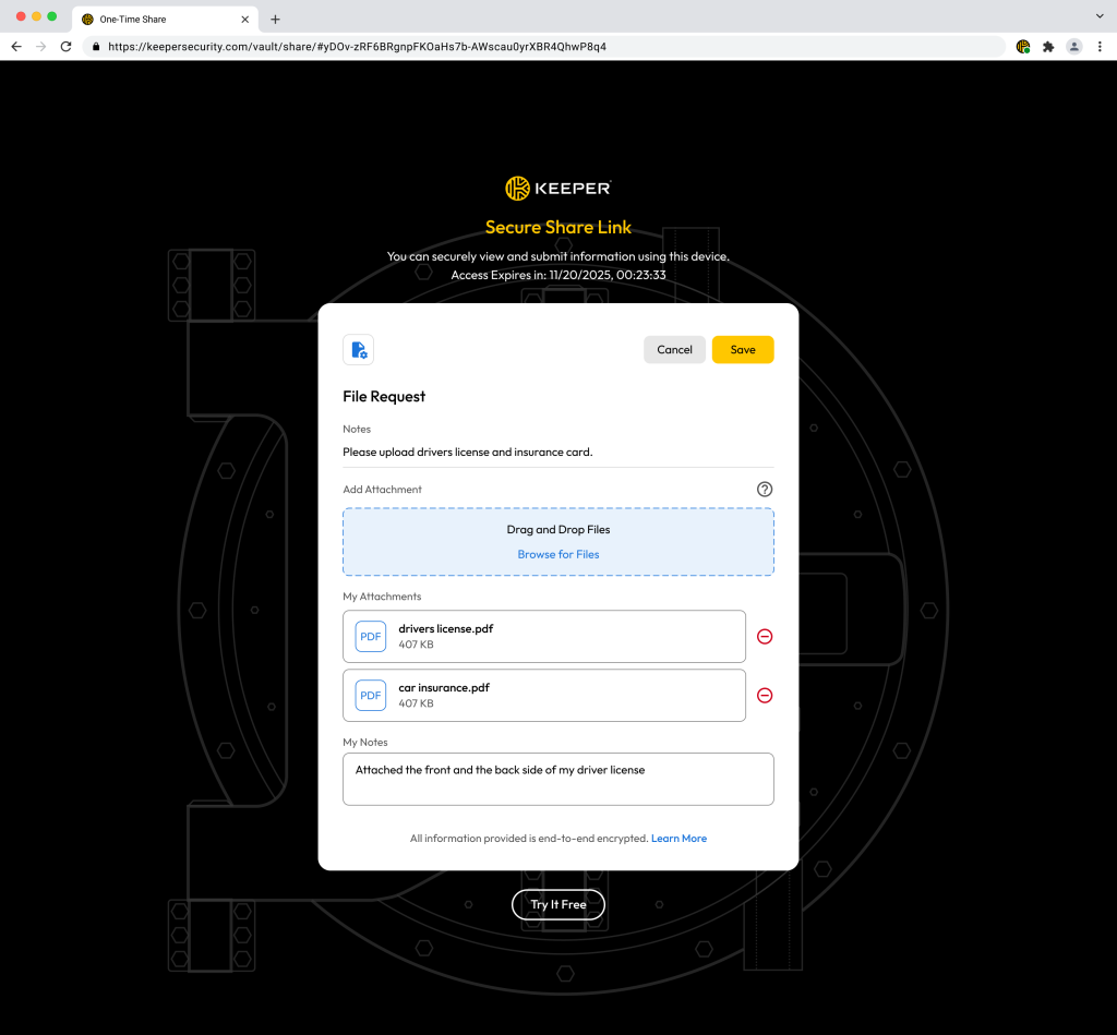 Grant Temporary Record Access Without Compromising Security With Keeper One Time Share