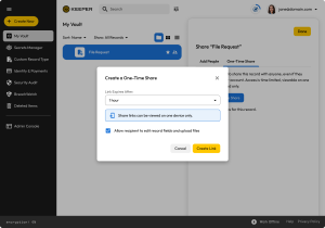 Grant Temporary Record Access Without Compromising Security with Keeper ...